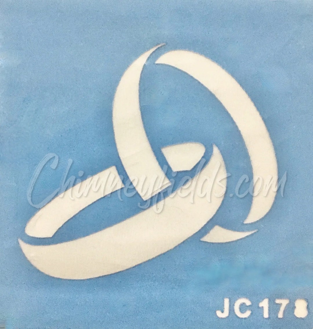 Culpitt Food Safe 50mm Entwined Rings Stencil - Etsy