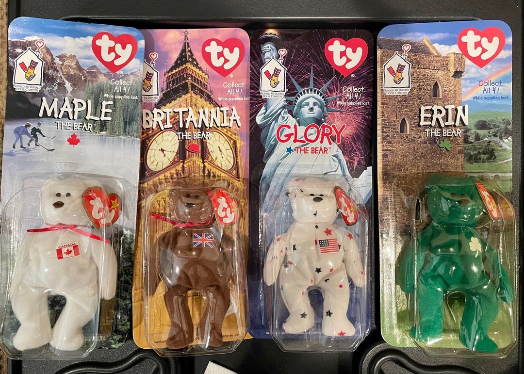 Rare Vintage Ty Mcdonald's International Teenie Beanie Babies 1999 ...