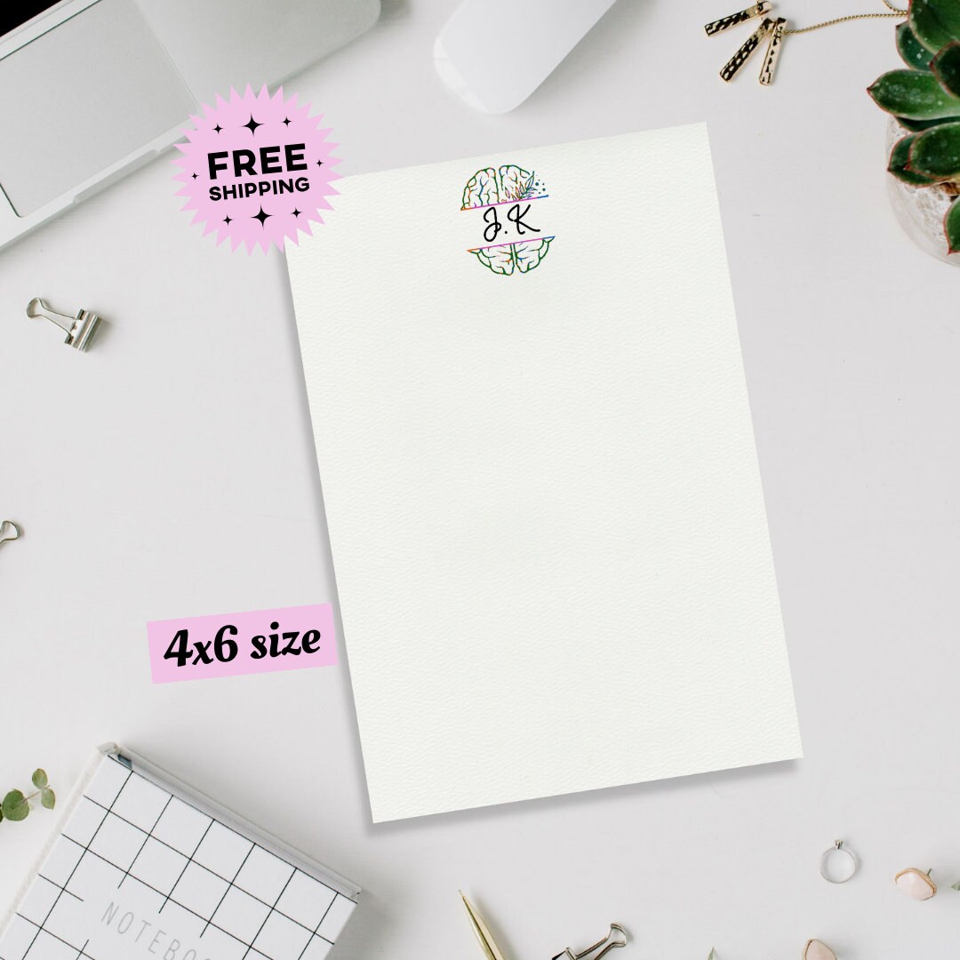 Custom Mental Health Notepad, Personalized Notepads for Therapist ...