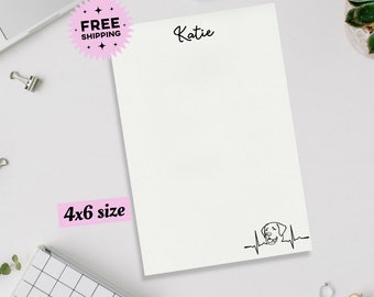 Custom Sticky Note Pads Personalized Heart Design // Unique - Etsy