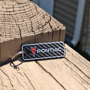Pontiac Keychain Carbon Look (pair) - Etsy