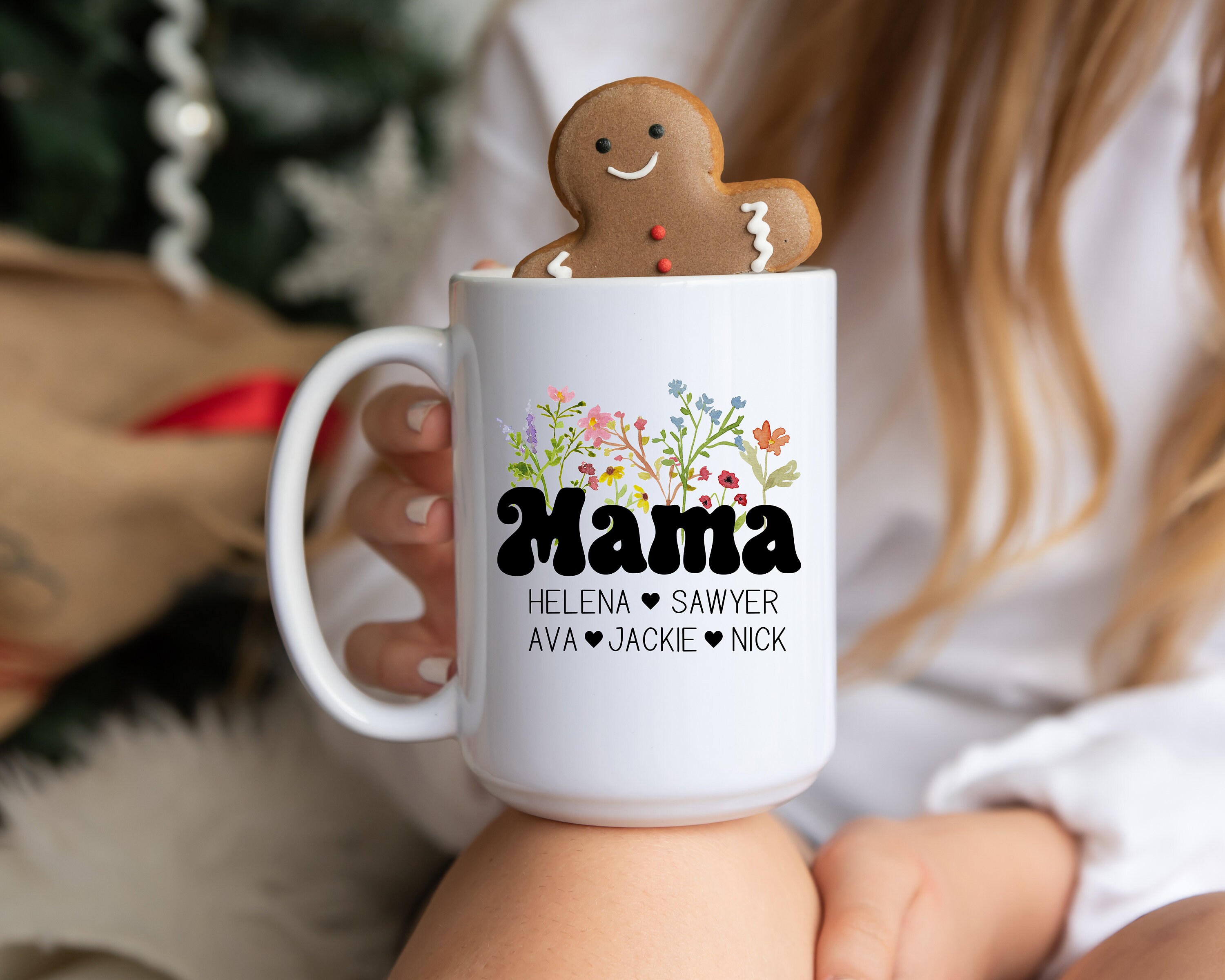 Custom Mom Mug Mama With Kids Names Personalized Coffee Mug - Etsy