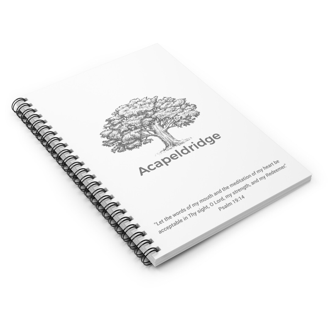 Spiral Notebook Ruled Line Etsy