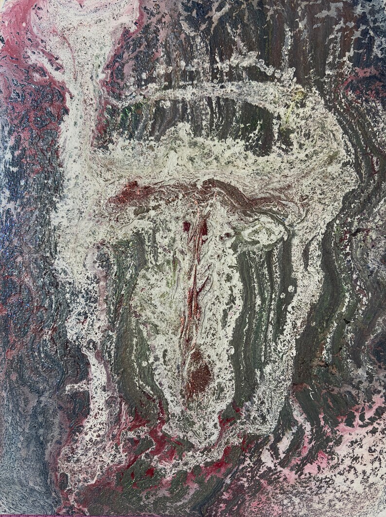 Visor - Acrylic Pour Painting - Etsy