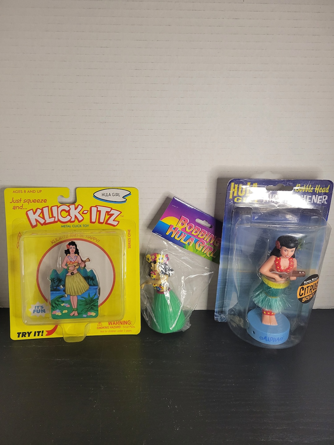 HULA GIRL Bobbles Breeze Bobble Ans Click Itz Vintage Toy Set - Etsy