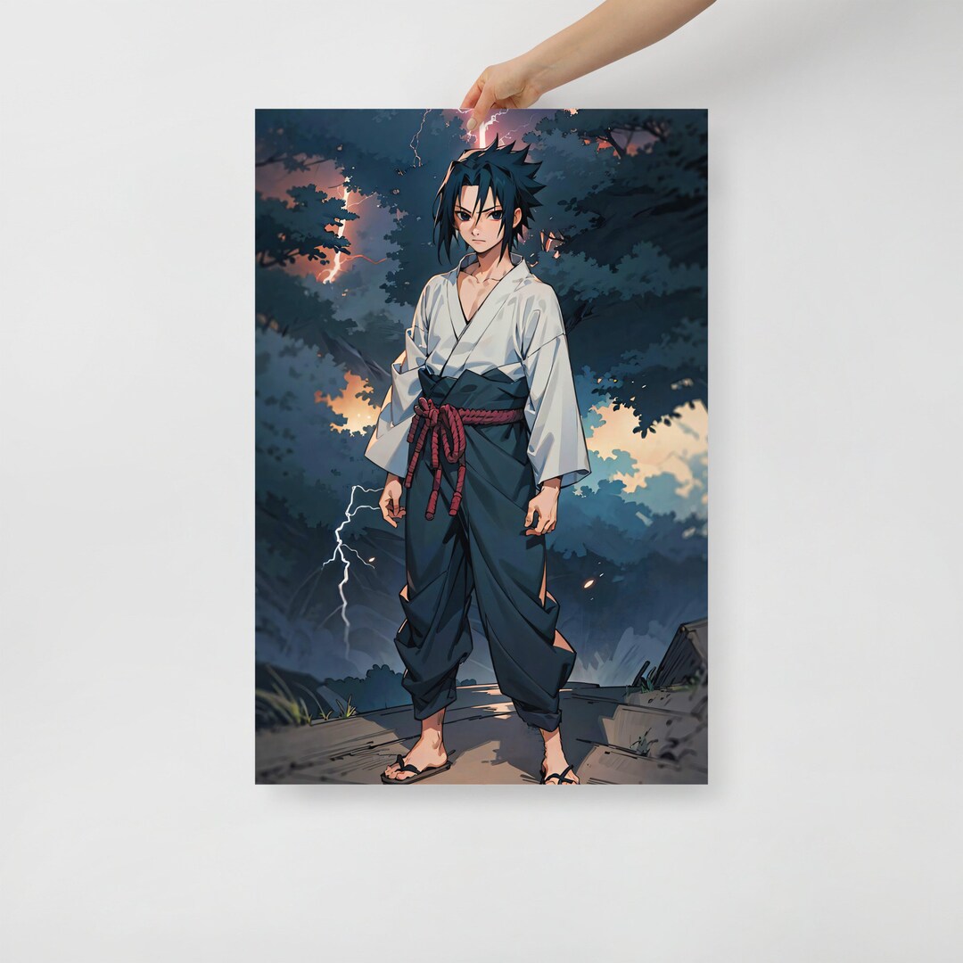 Sasuke Uchiha From Naruto 4K Poster Sasuke Wallart Poster - Etsy