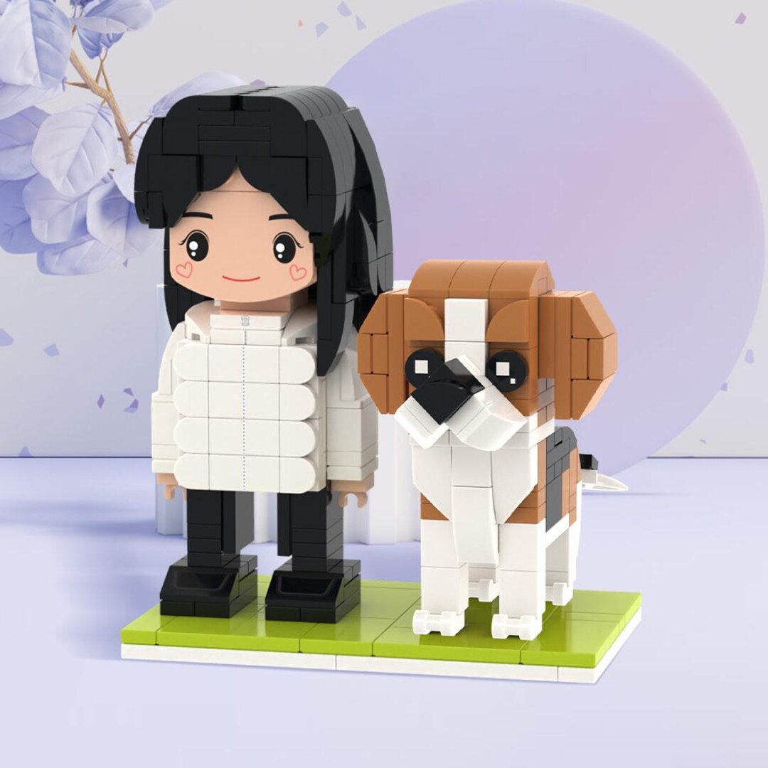 Mini Building Block Figure "dog Owner With Dog" – A Must-have for All ...