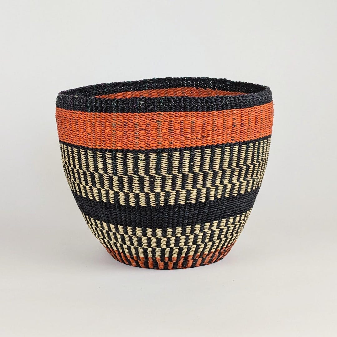 Xlarge Woven Planter Made in Ghana Authentic Woven Decor for Large ...