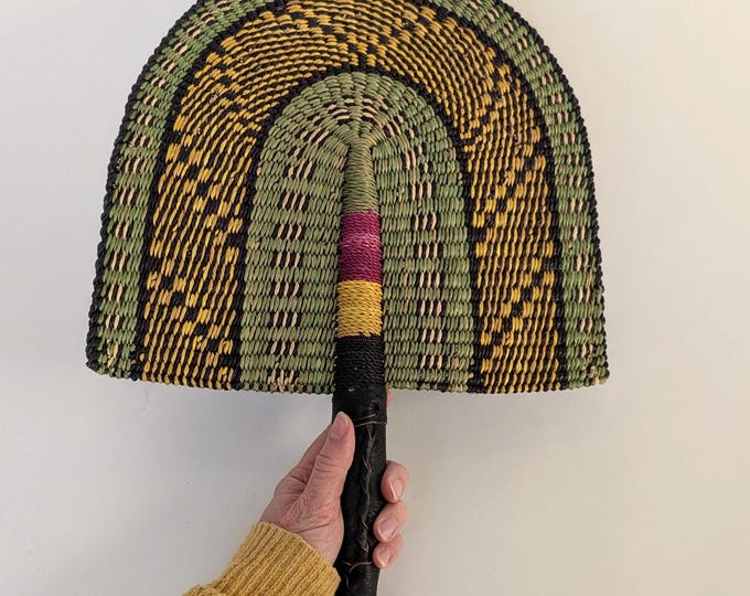 Handwoven Bolga Fan Wall Decor Personal Fan Hanging Wall Art ...