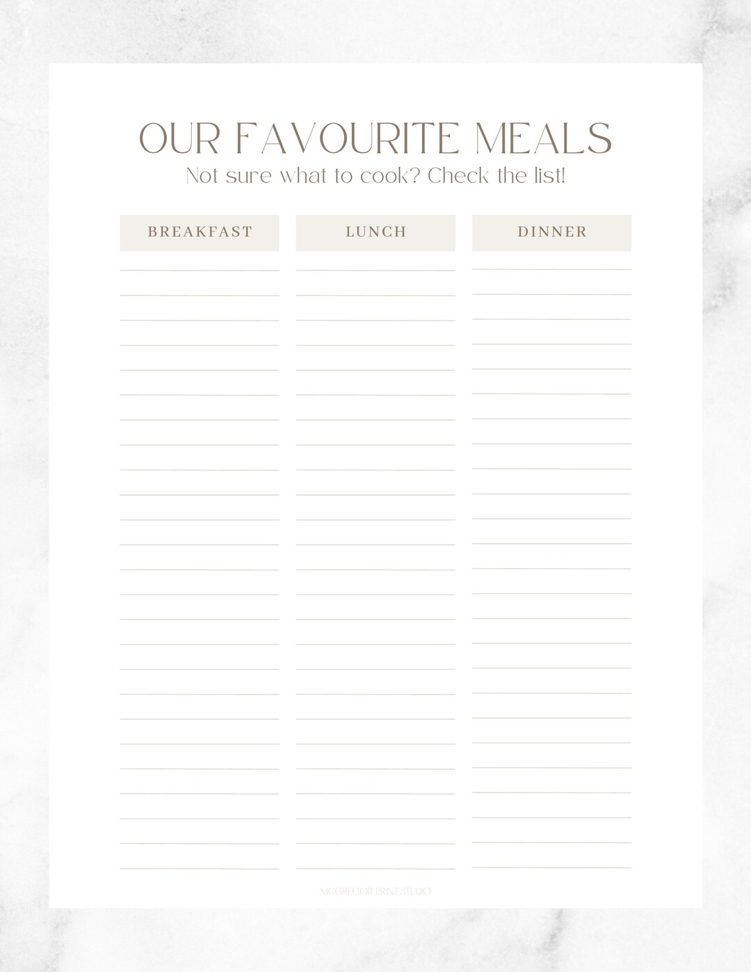 Our Favourite Meals Version 2 | Meal Ideas | Meal Planning | Meal Ideas ...