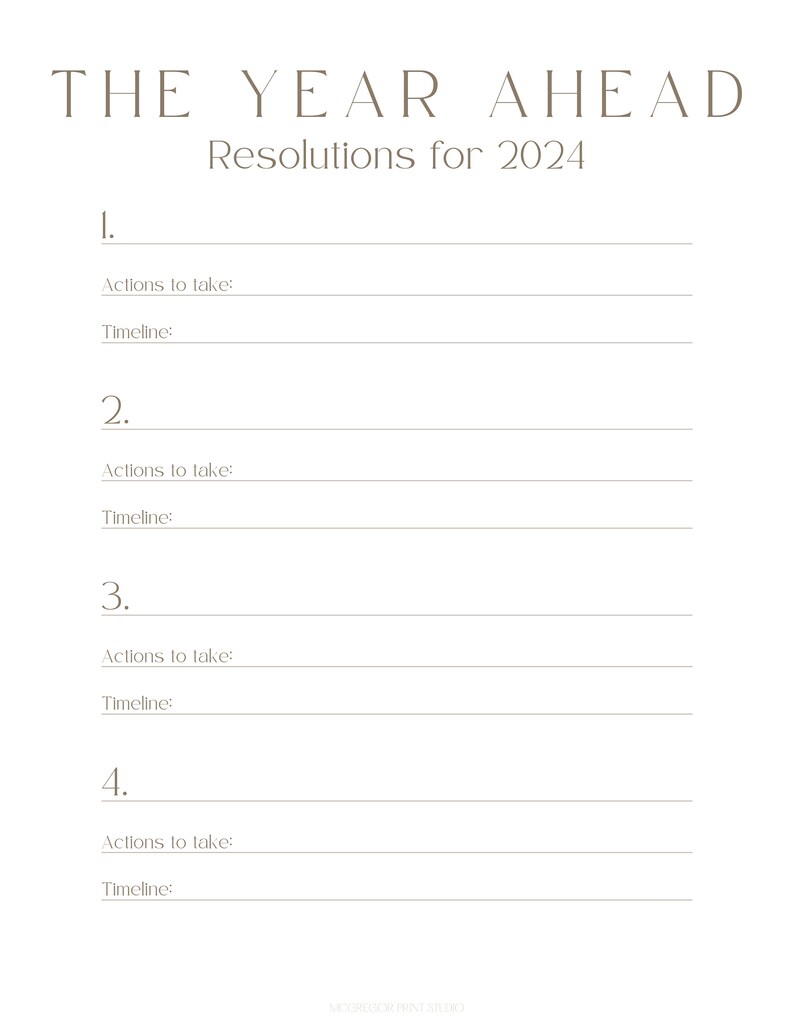 New Years Resolutions | Timeline | Action Oriented | New Years | Goals ...