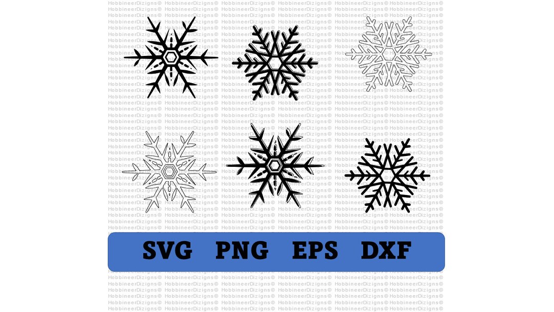 Snowflakes SVG Cut File - Etsy