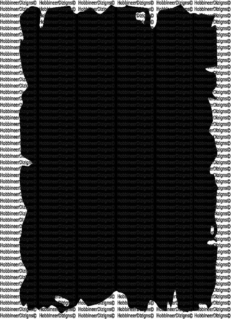 Tattered Paper SVG Cut File - Etsy