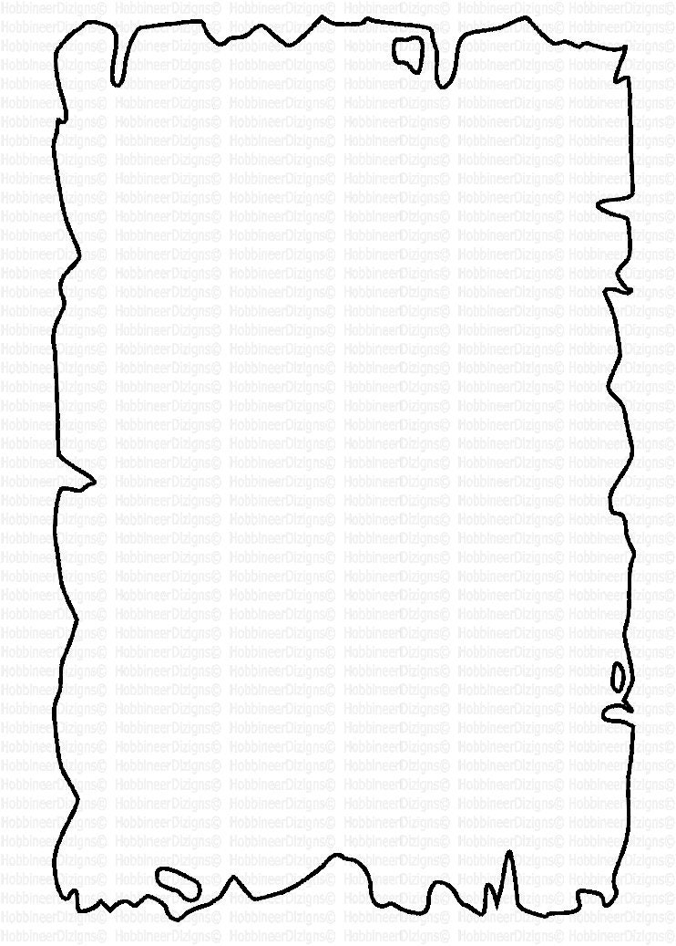 Tattered Paper SVG Cut File - Etsy