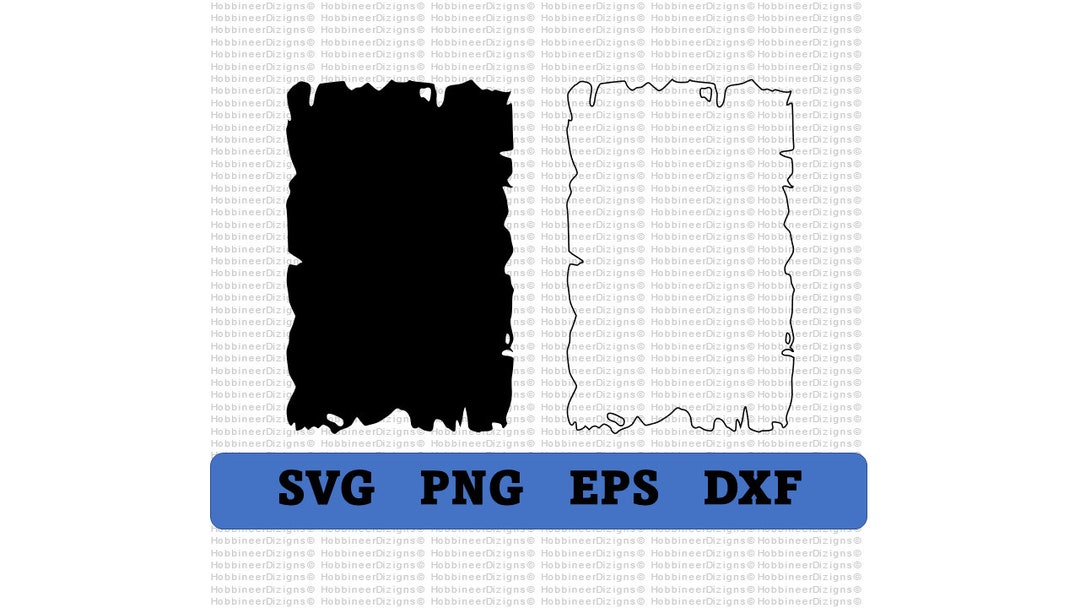 Tattered Paper SVG Cut File - Etsy