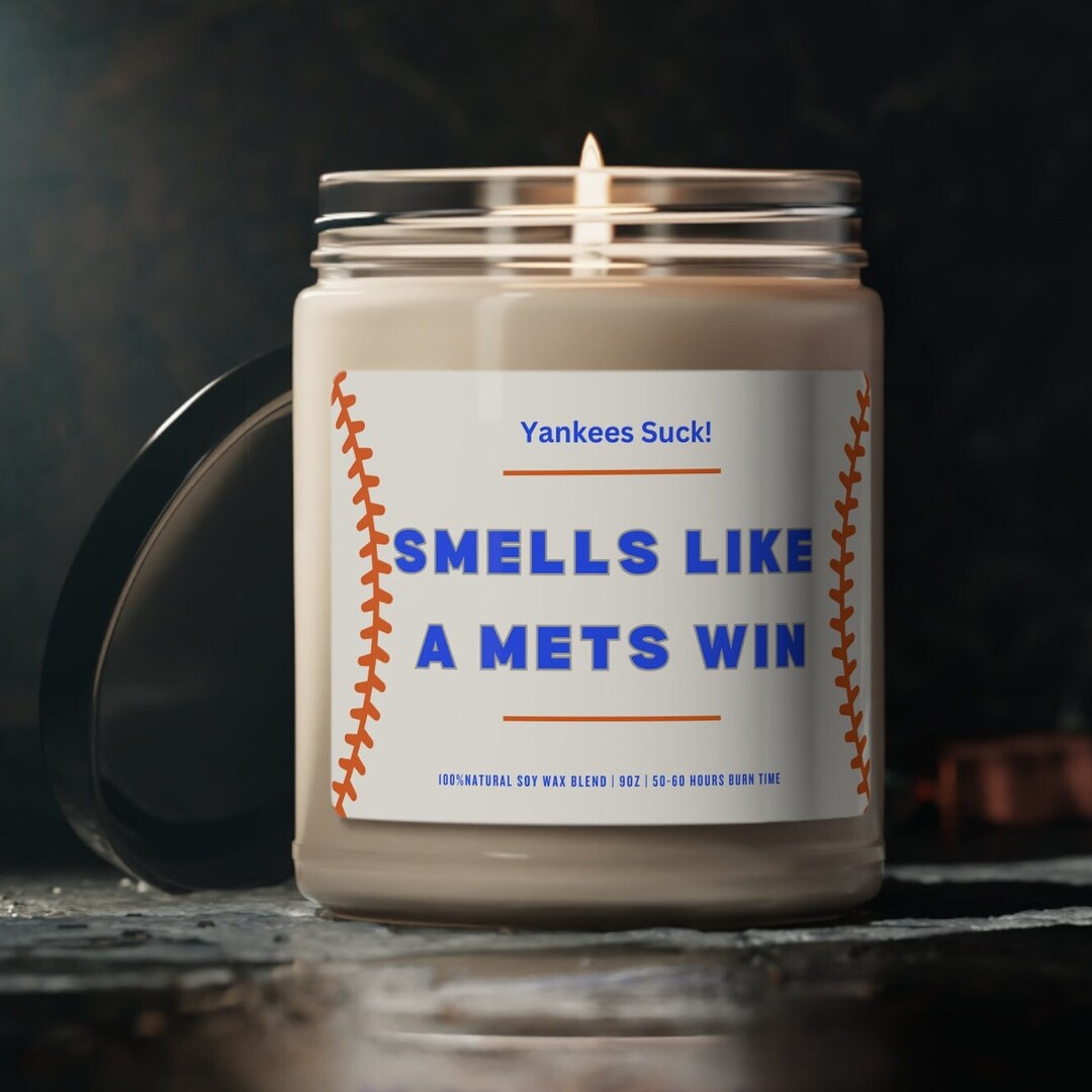 Smells Like A Mets Win Candle New York Mets - Etsy