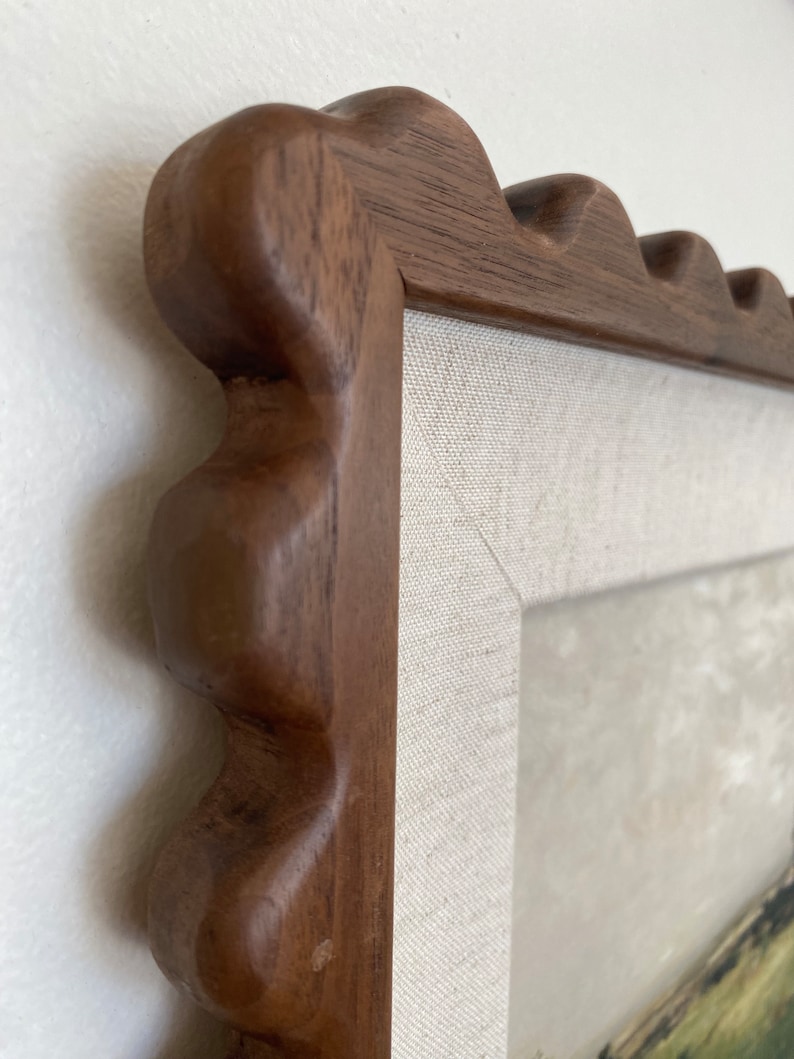 Walnut Wiggle Frame Made Custom to Your Specs - Etsy