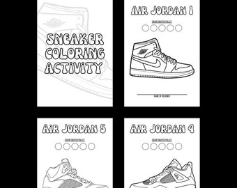 9 Pack Mandala Sneaker Coloring Page, Hyper Detailed Black and White ...