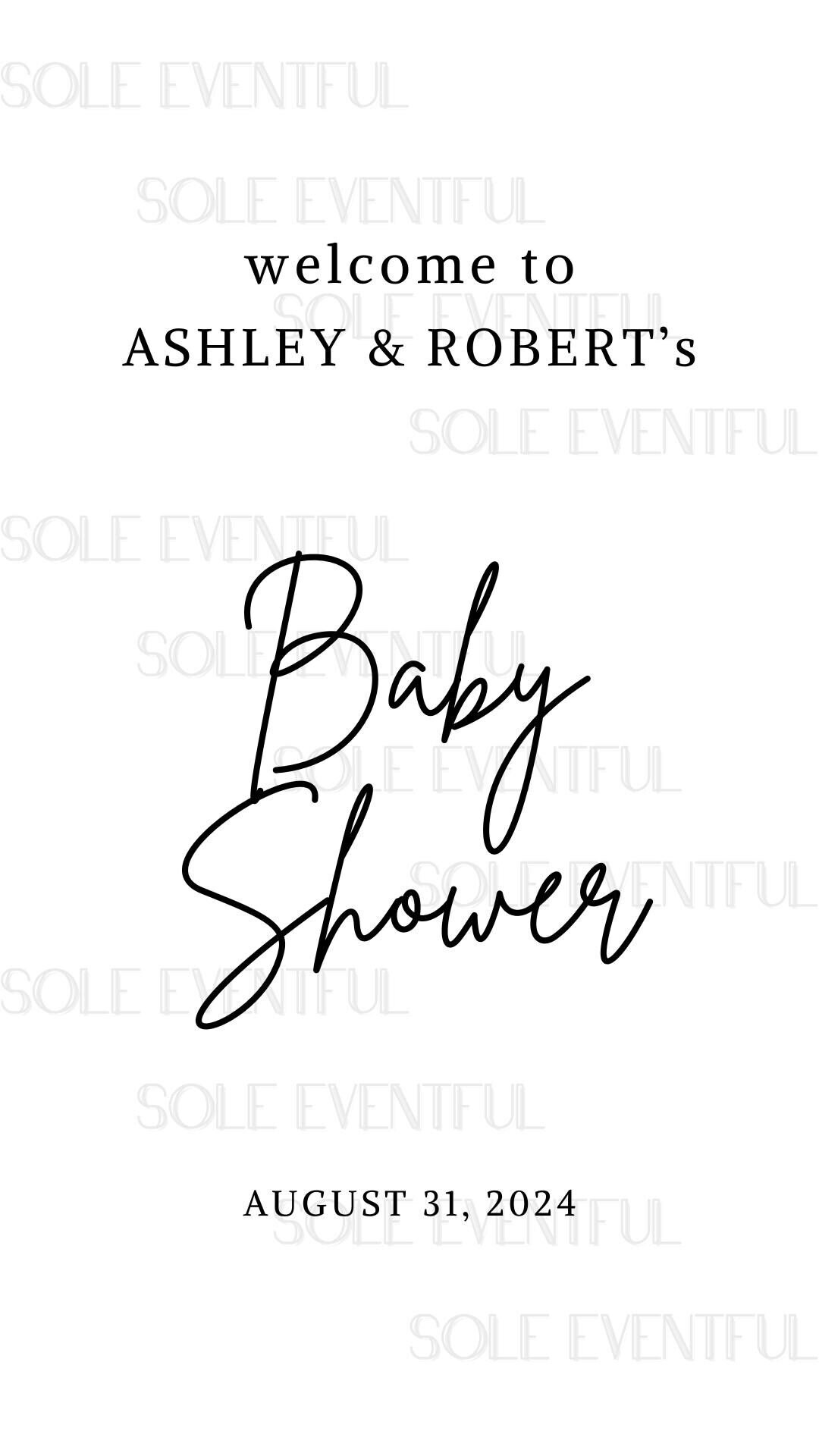 Custom Digital Welcome Sign - Etsy