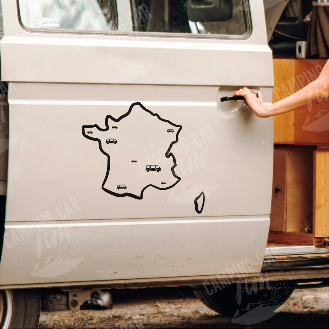 Van France Sticker to Personalize as You Travel. Decoration for ...