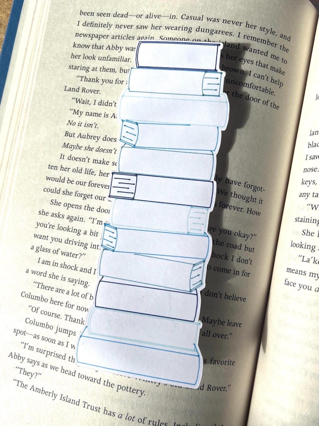 Book Stack Bookmark: Reading Tracker & Book Log - Etsy