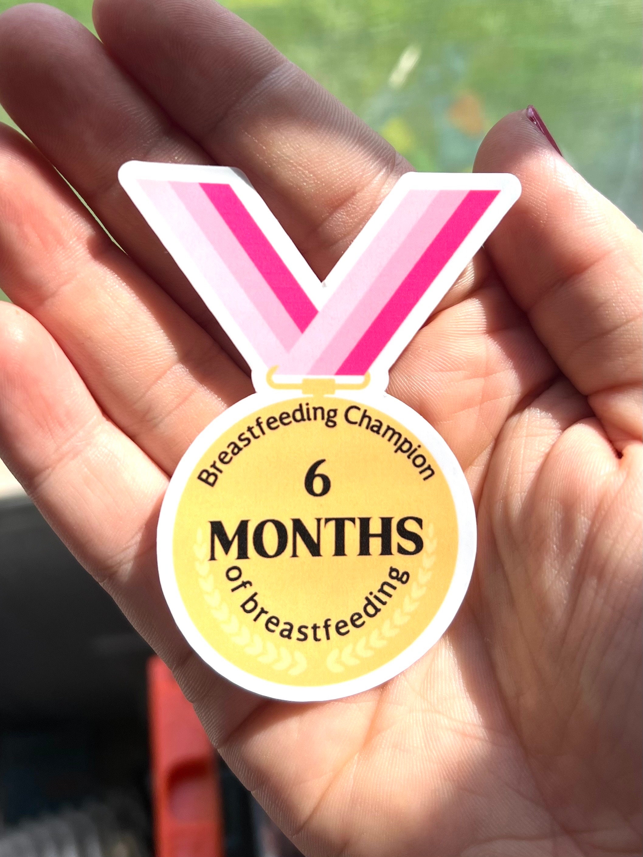 Customizable Breastfeeding Award Sticker - Breastfeeding Achievement ...
