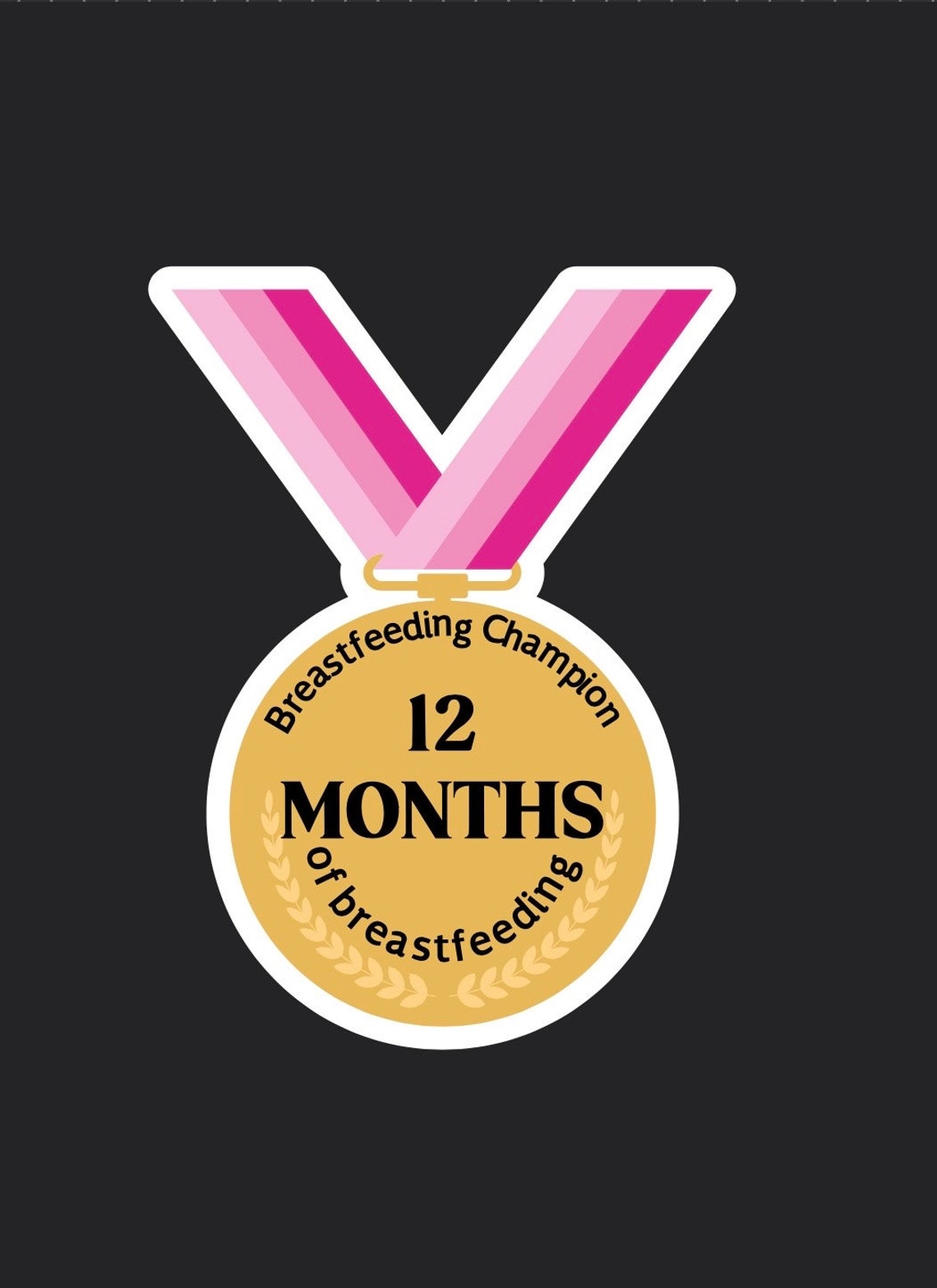 Customizable Breastfeeding Award Sticker - Breastfeeding Achievement ...