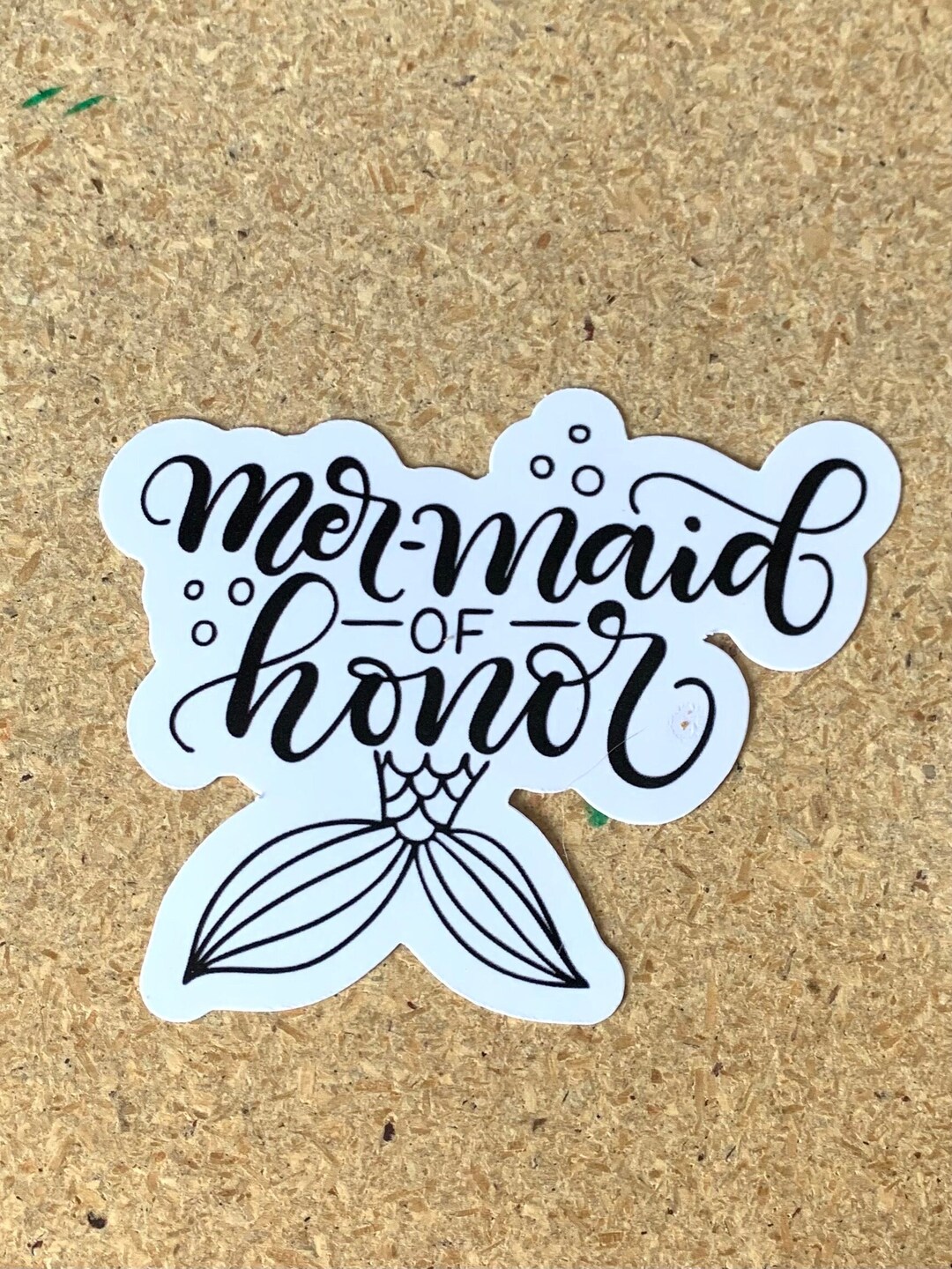 Mermaid of Honor Sticker, Maid of Honor Decal, Beach Wedding or ...