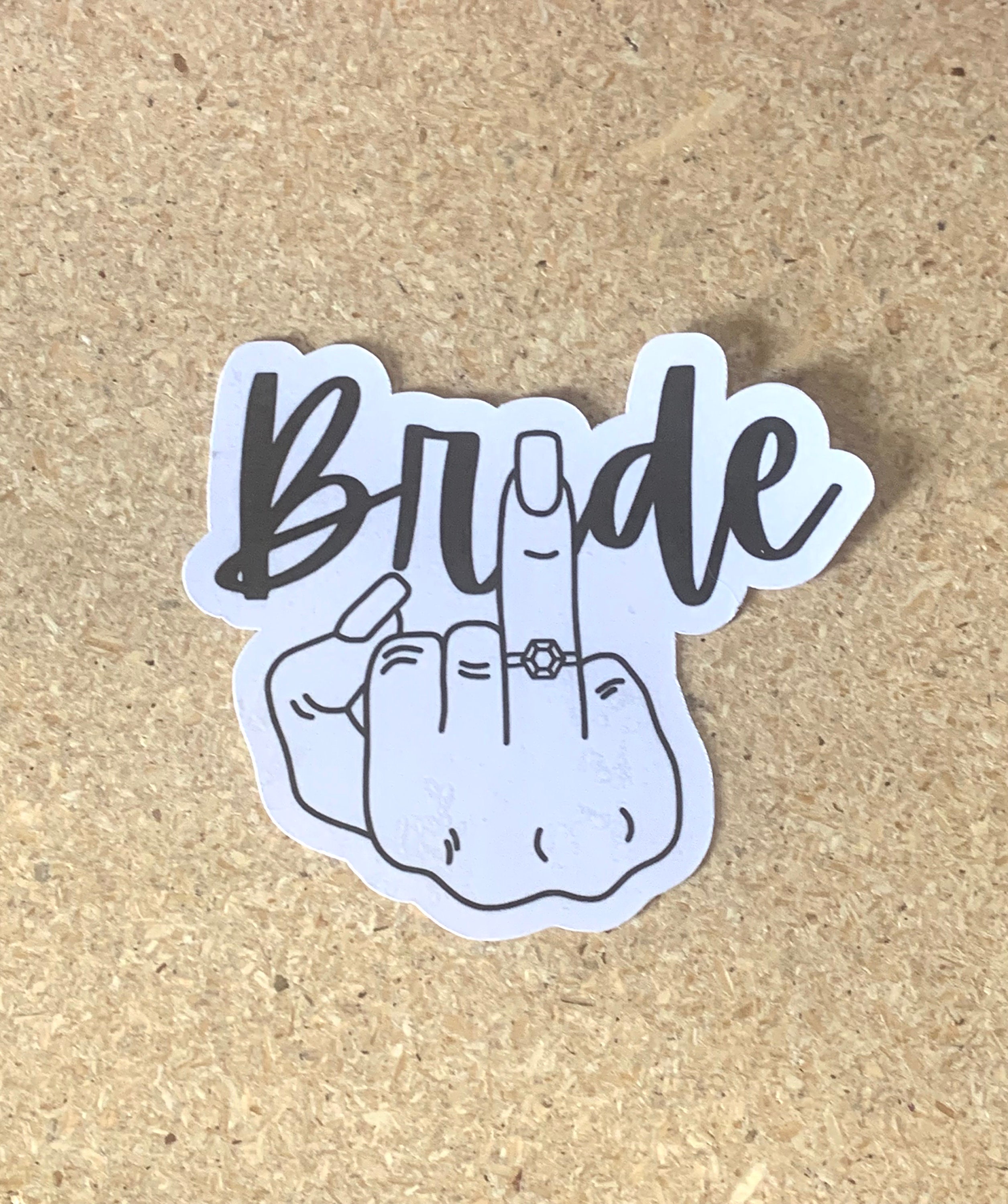 Bold Bride Sticker: Let Your Ring Finger Do the Talking With a Flipping ...
