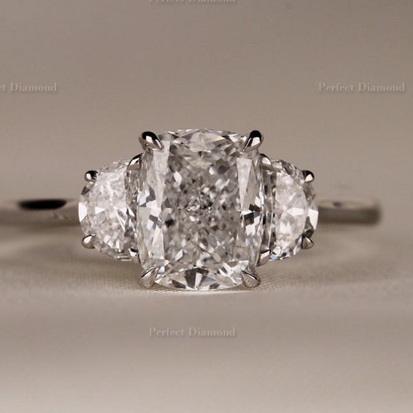 Cushion Cut Engagement Ring - Etsy