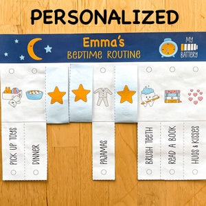 Bedtime Routine Chart for Toddler Kids Routine Chart - Etsy