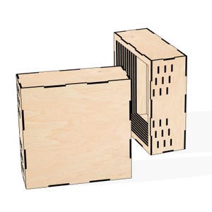 Laser Cut File of Shadow Box Frame With Spacers - 3D Light Box SVG File ...