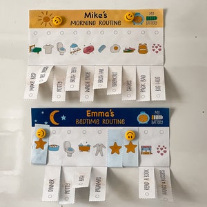 Bedtime Routine Chart for Toddler Kids Routine Chart - Etsy