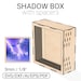 Laser Cut File of Shadow Box Frame With Spacers - 3D Light Box SVG File ...