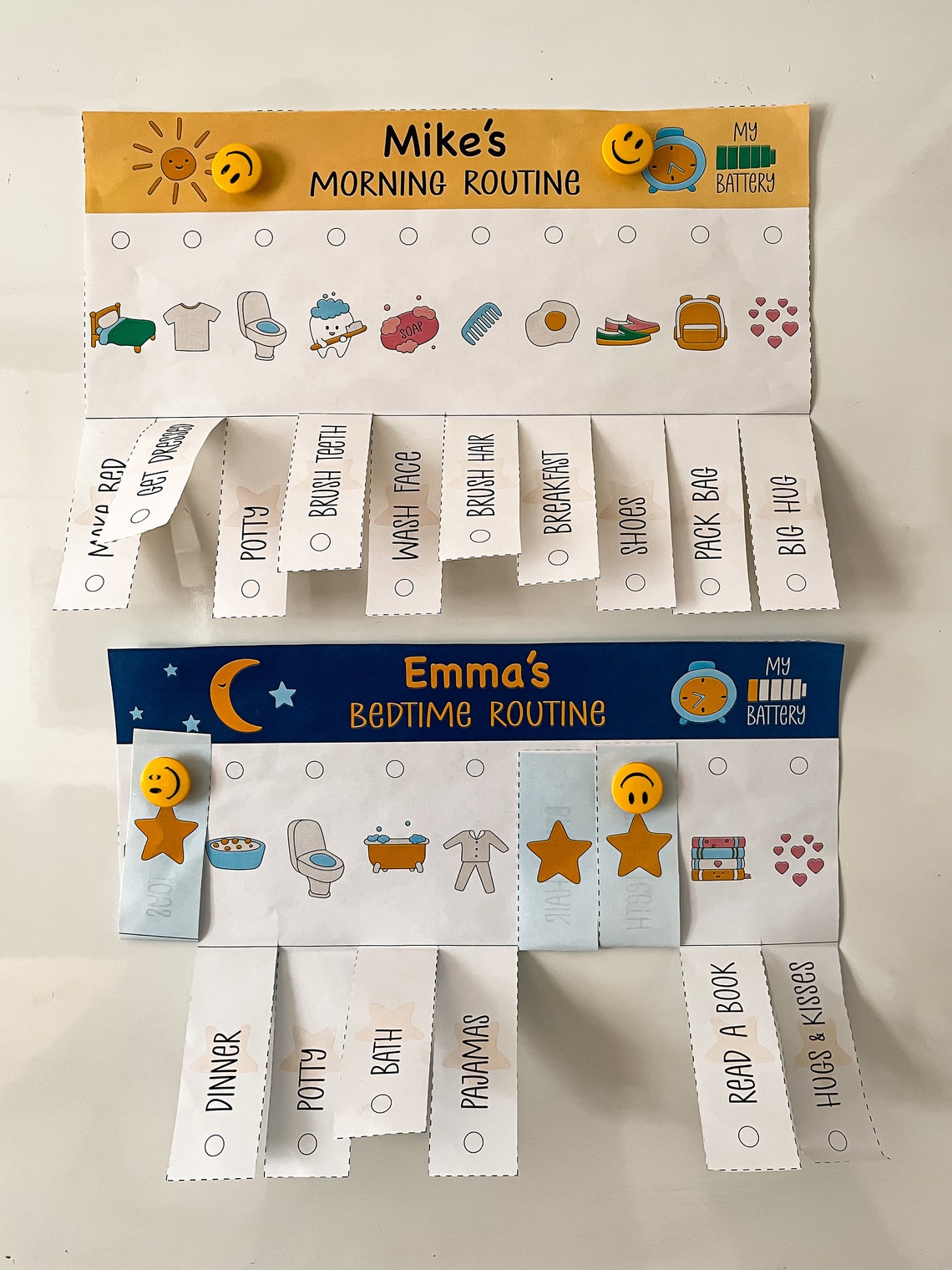 CUSTOMIZED Morning Routine Chart PDF Chore Chart for Kids Toddler ...