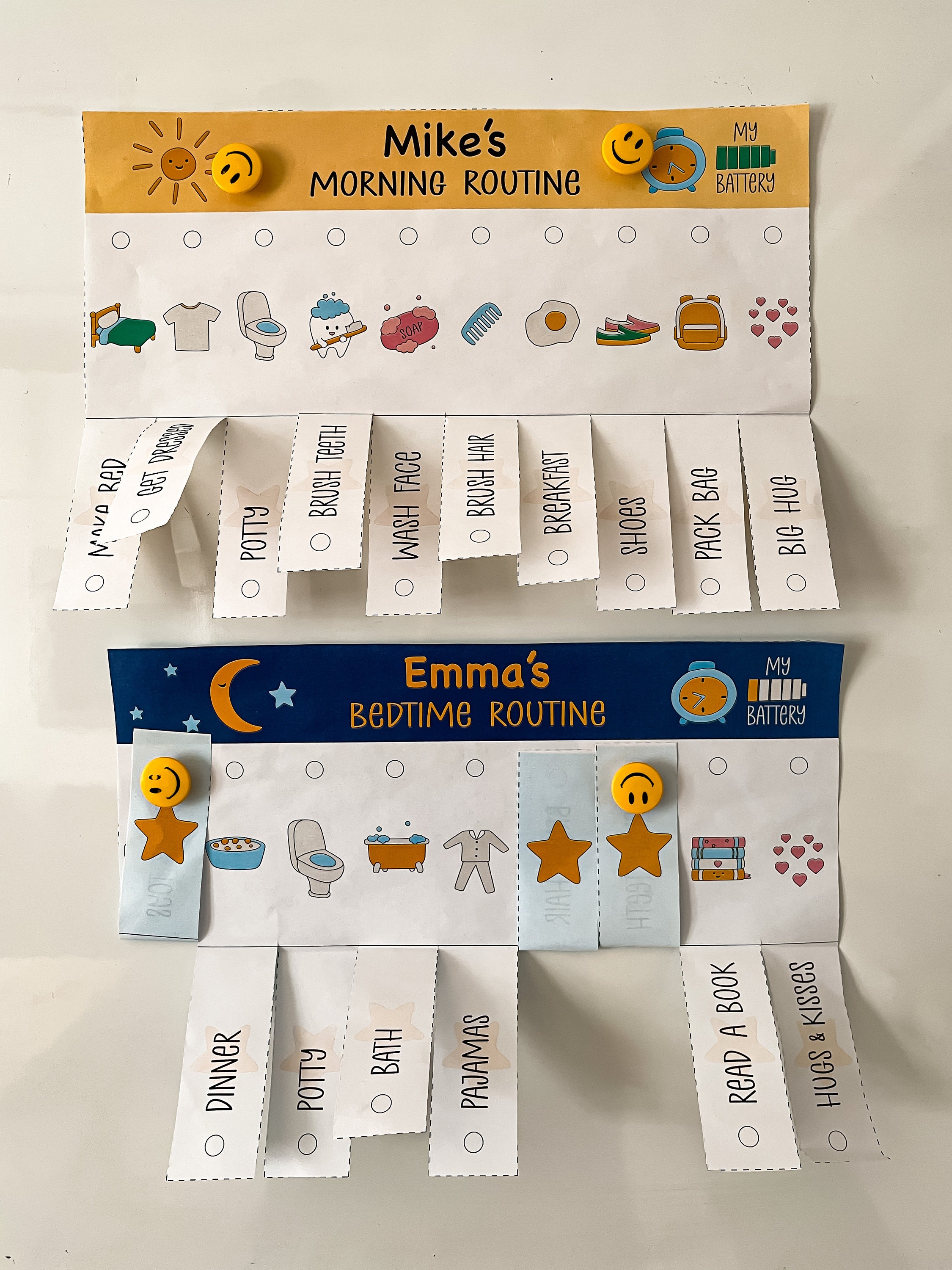 CUSTOMIZED Morning Routine Chart PDF - Chore Chart for Kids - Toddler ...