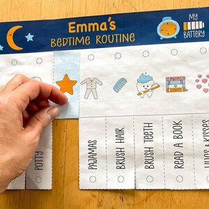 Bedtime Routine Chart for Toddler Kids Routine Chart - Etsy