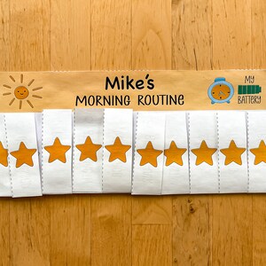 CUSTOMIZED Morning Routine Chart PDF - Chore Chart for Kids - Toddler ...
