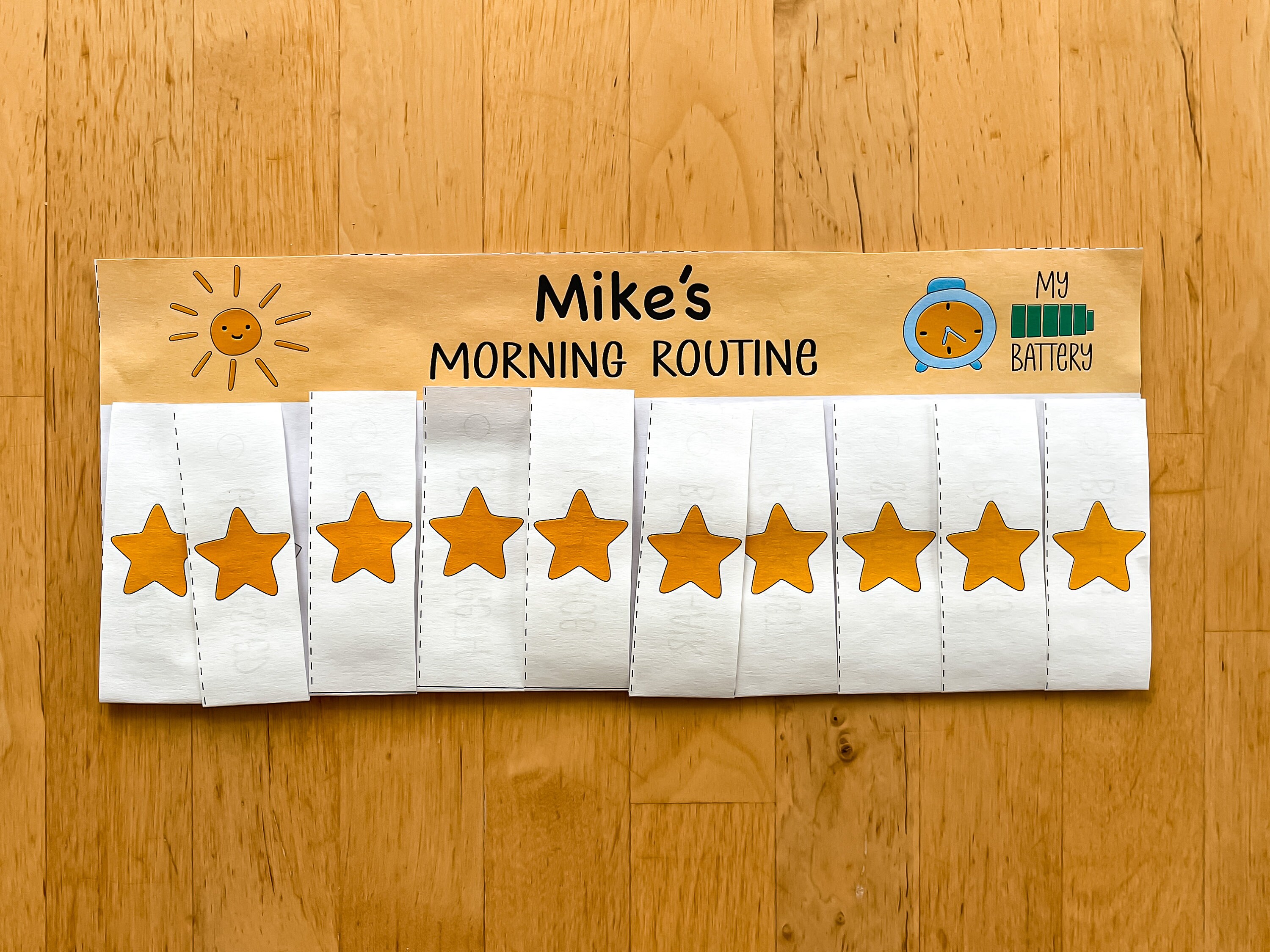 CUSTOMIZED Morning Routine Chart PDF - Chore Chart for Kids - Toddler ...