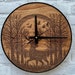 Nature-inspired Deer Wall Clock, Craved Wood Wall Clocks, Round Metal ...