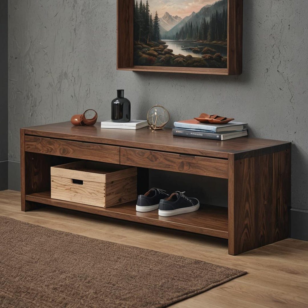 Shoe Rack Bench, Solid Oak Shoe Bench, Shoe Rack With Seat, Shoe Bench ...