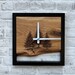 Pine Trees Clock, Carved Wood Wall Clocks, Live Edge & Metal, Forest ...