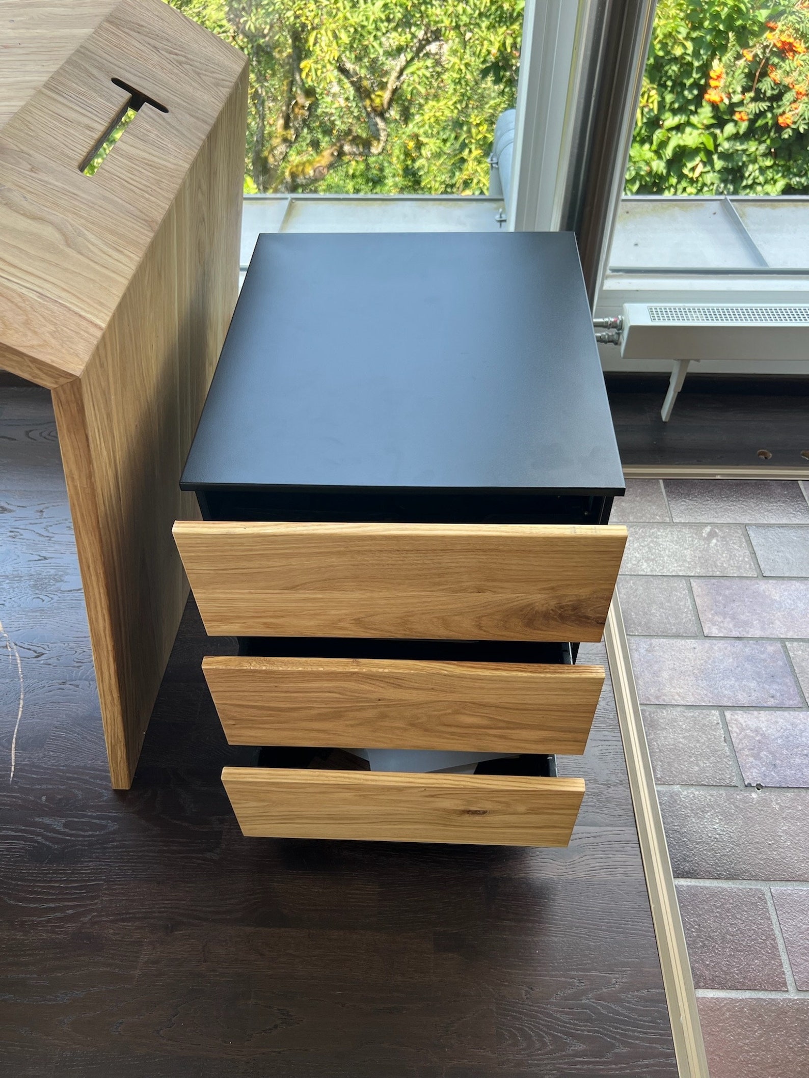 Side/under-desk Drawer Storage Cabinet Standing Desk Drawer Organizer ...