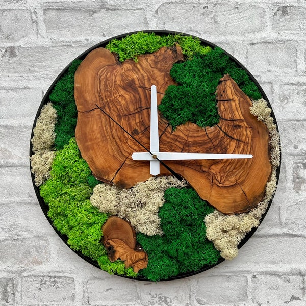 Natural Wood Clock - Etsy