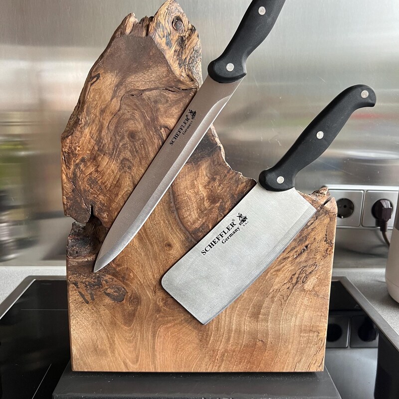 Wood Knife Block - Etsy