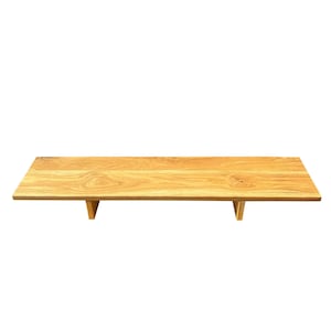 Monitor Stand Riser, Custom Inch Wood Riser, Rustic Tabletop Wooden ...