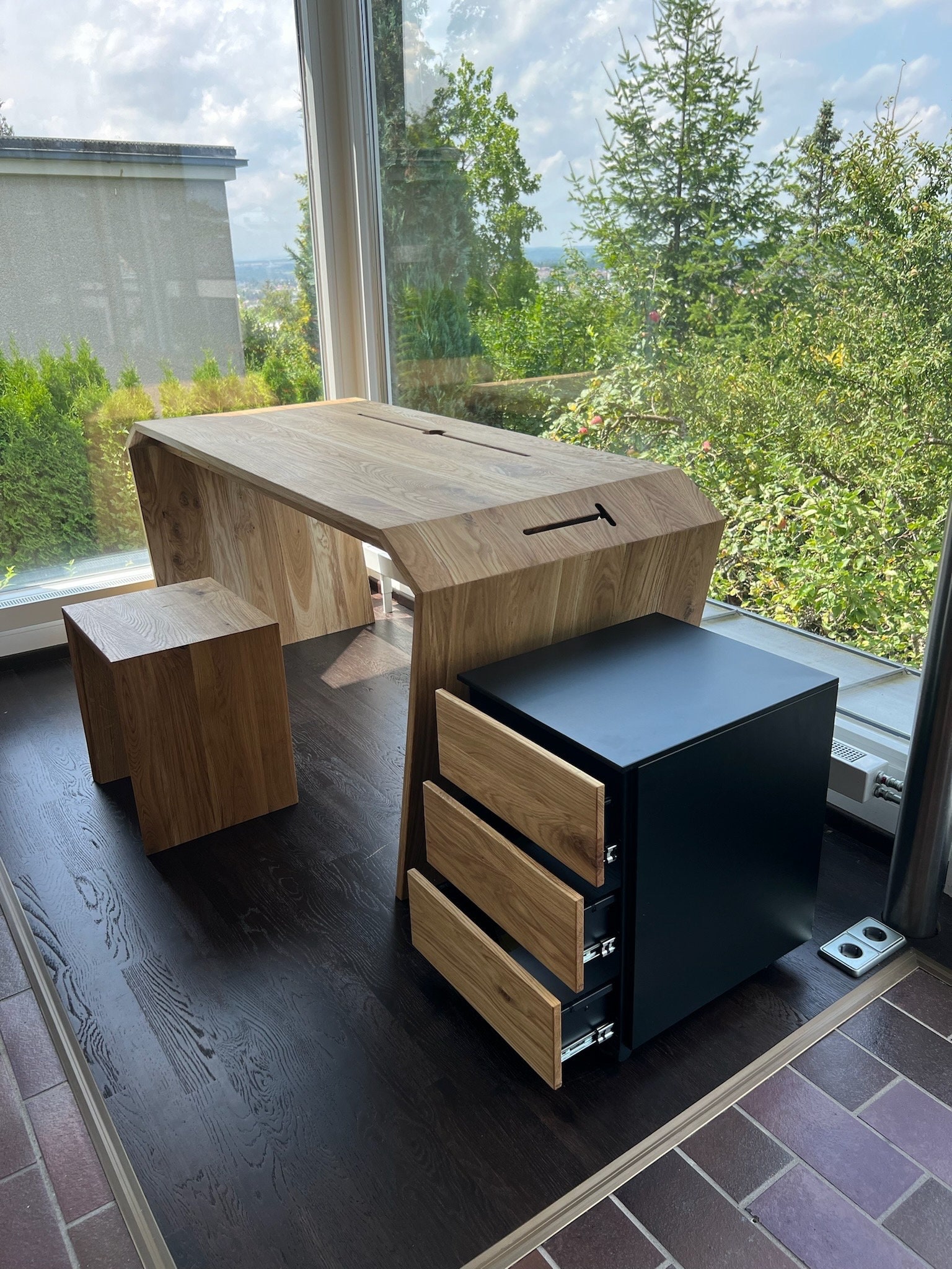 Side/under-desk Drawer Storage Cabinet Standing Desk Drawer Organizer ...