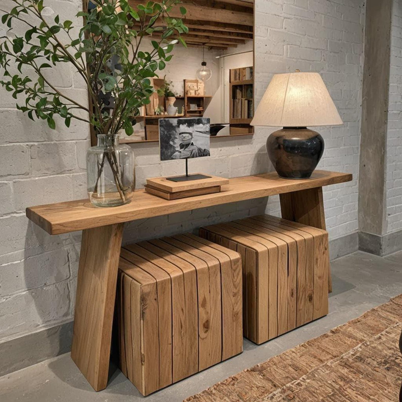 Entryway Wood Table, Entryway Console Table, Front Entrance Table ...