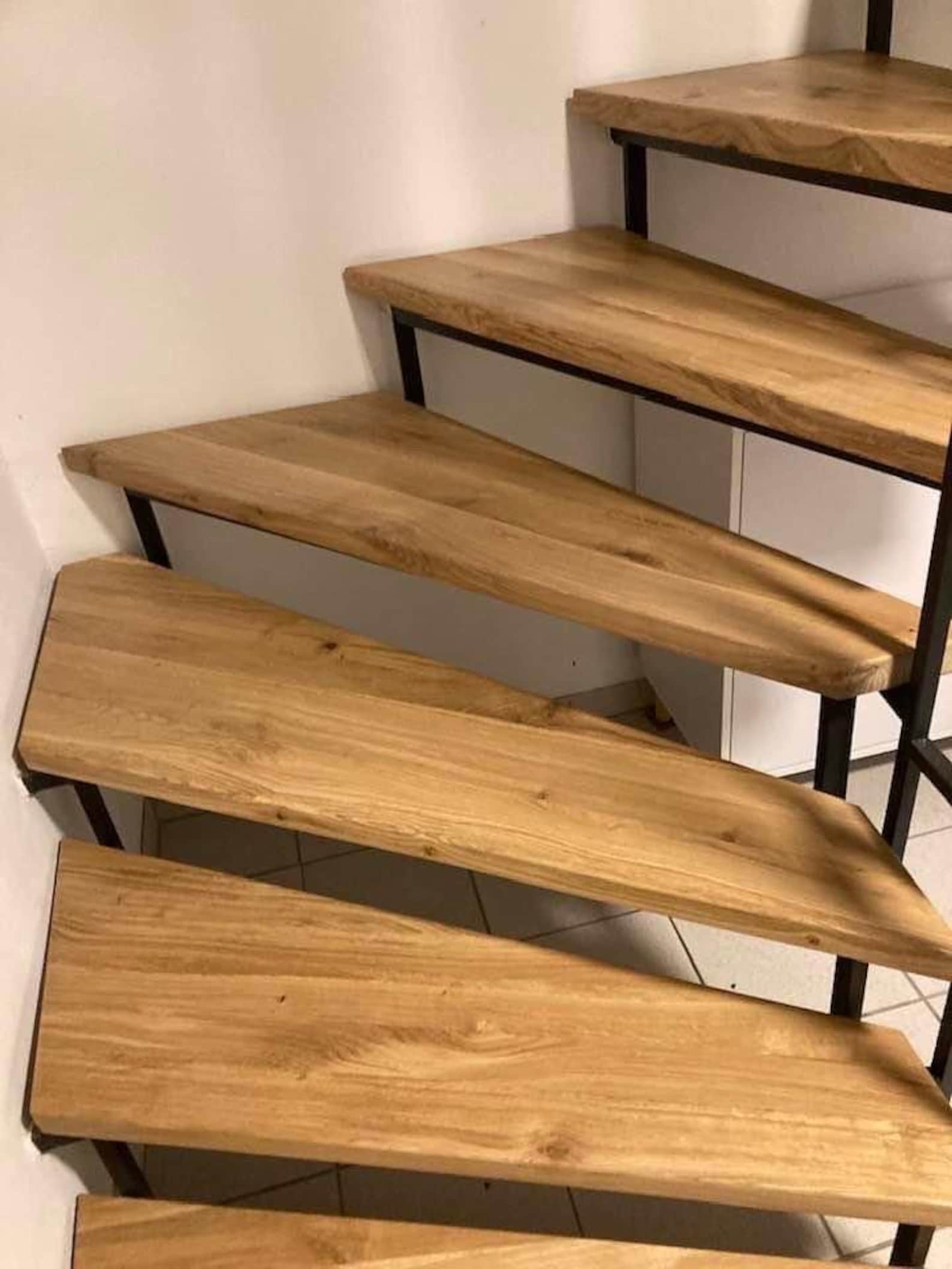 100% Customizable Wooden Step, Custom Solid Oak Staircase Step With ...
