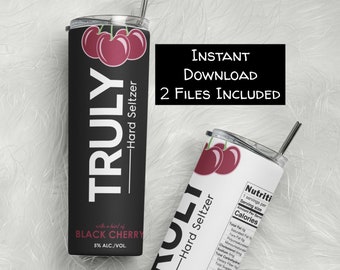 Black Cherry Truly Tumbler Png - Etsy